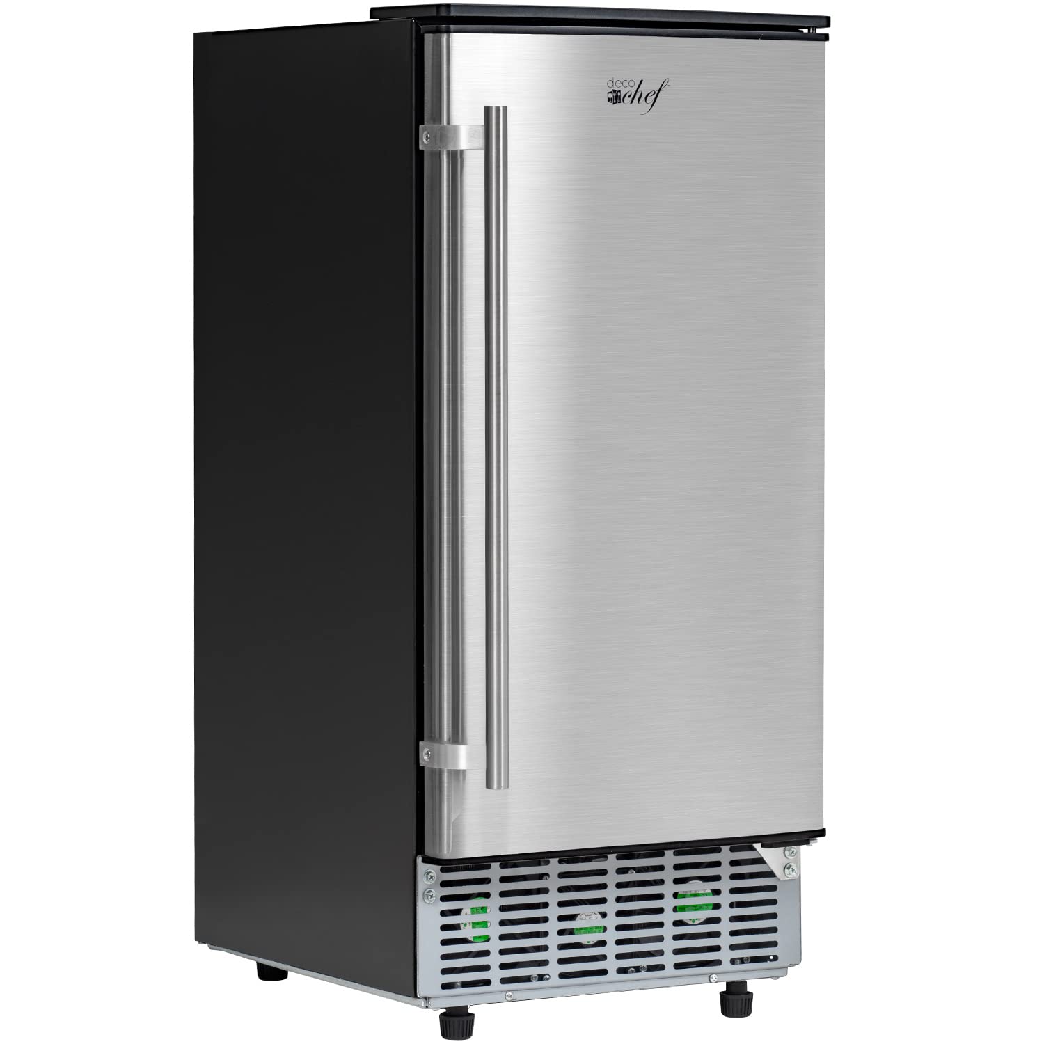 Deco Chef Under Counter Ice Maker, Makes 80lb Restaurant Quality Sheet Ice Cubes Per Day, Stores up to 24lbs, Automatic Drainage, Installation Kit Included