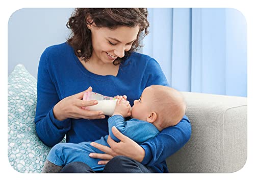 MAM Easy Start Anti-Colic Fast Flow Bottles, 11 oz. (6-Count), Easy Switch Between Breast and Bottle, Reduces Air Bubbles and Colic, 4+ Months, Boy