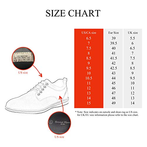 Bruno Marc Men's Grey Dress Shoes Casual Oxford LG19011M 11 M US
