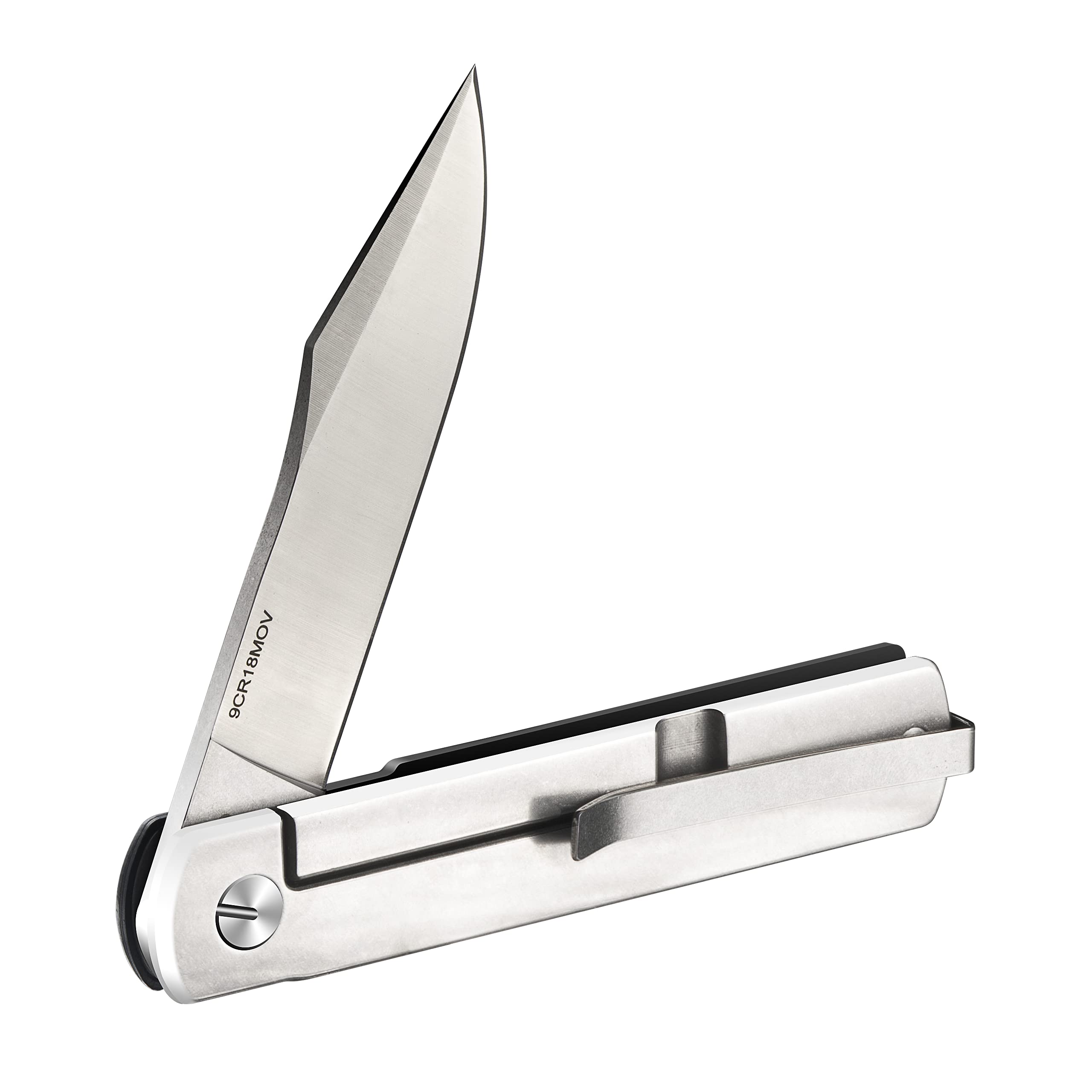 Casvno Pocket Knife Folding knife (F05A):3.3” 9CR18MOV Steel Blade,G10 Handle,SpeedSafe Assisted Open, Flipper, Liner and Tip Lock,3.56 oz