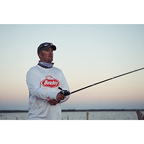 Berkley 6’6” Lightning Rod Spinning Rod, One Piece Spinning Rod, 6-12lb Line Rating, Medium Light Rod Power, Moderate Fast Action, 1/16-3/8 oz. Lure Rating,Brown