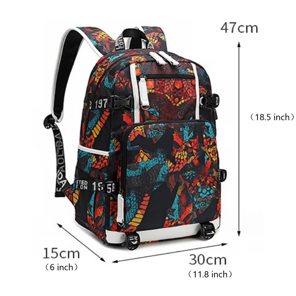 Basketball Player Star J-ordan Multifunction Backpack Travel Daypacks Fans Laptop Bag For Men Wome (Style 4)