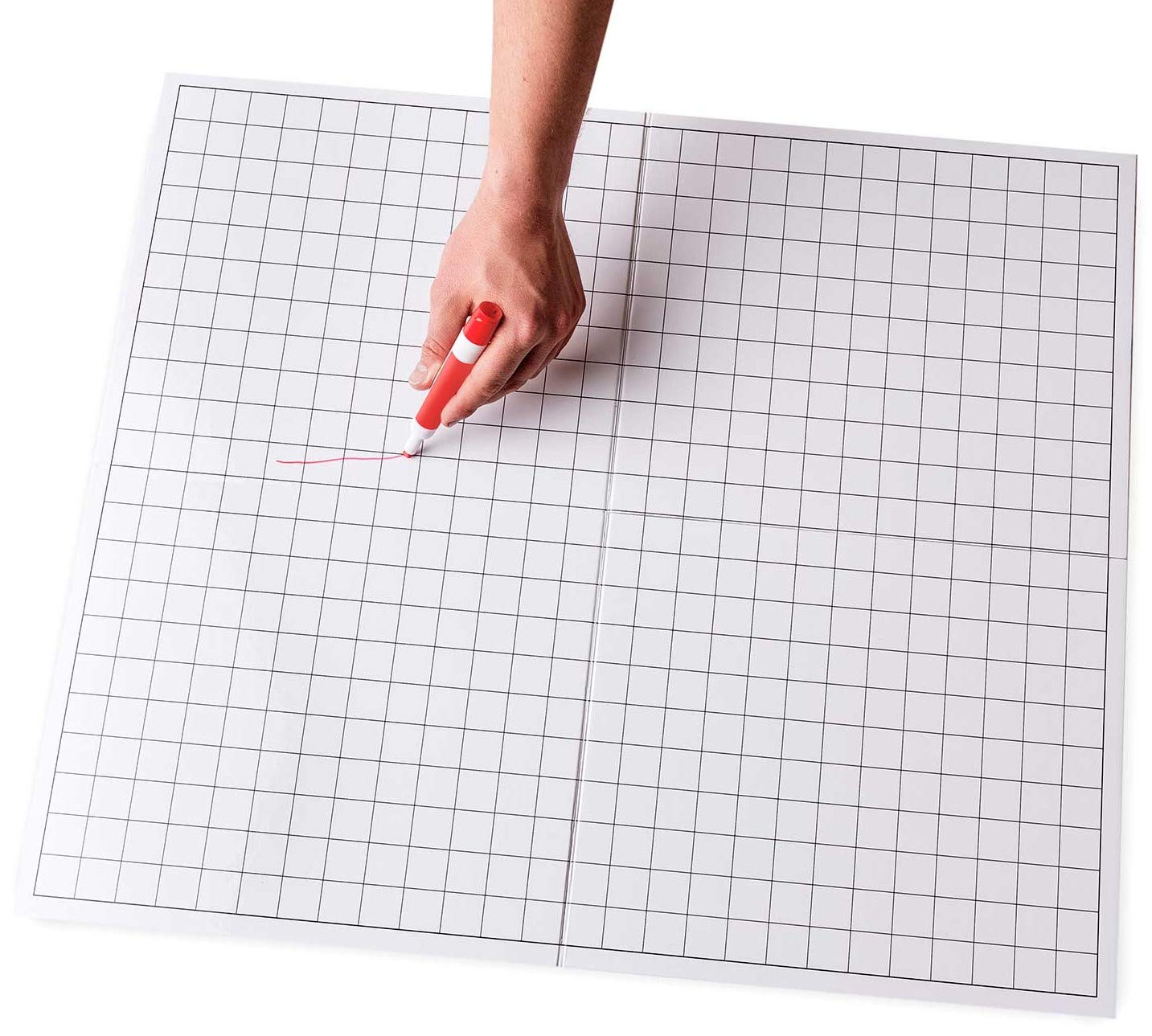 Hexers Lite Role-Playing Game Board RPG Game Mat, Compatible with Dungeons and Dragons DD D&D and Pathfinder 1 inch Squares Dry Erase, RPG Miniatures Mat or Tabletop Role-Playing Dice Map