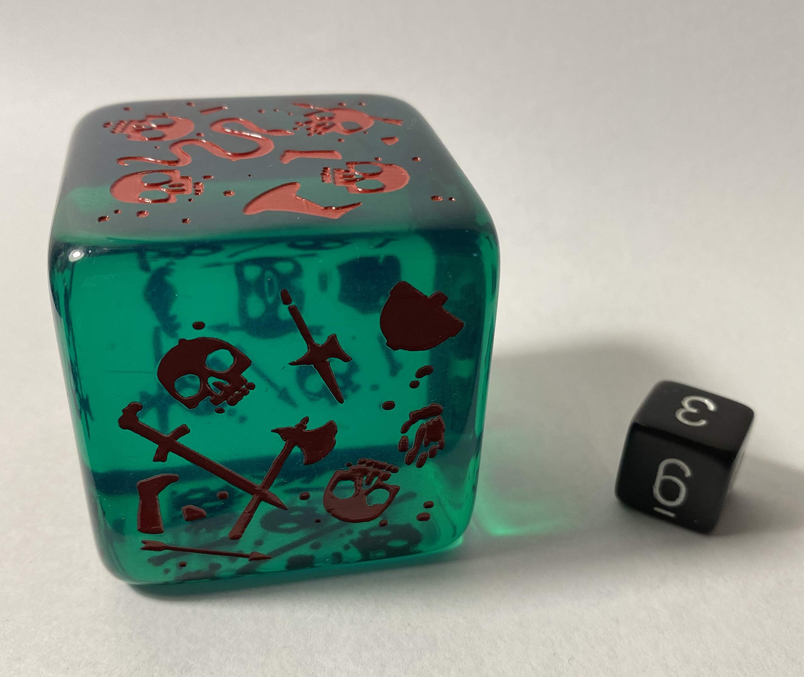 Massive Gelatinous Cube by Severed Books - 51mm Mini and Die - Six-Sided Dice - DND - Pathfinder RPG Roleplaying Game