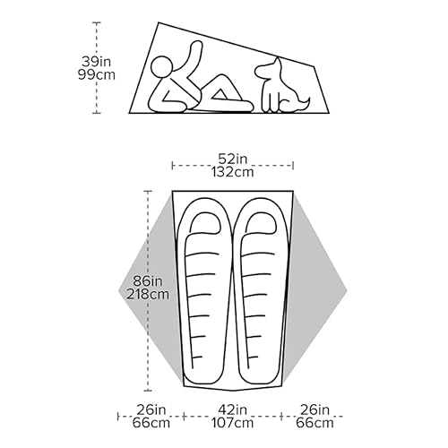 Big Agnes Tiger Wall UL2 Ultralight Bikepacking Tent with UV-Resistant Solution Dyed Fabric
