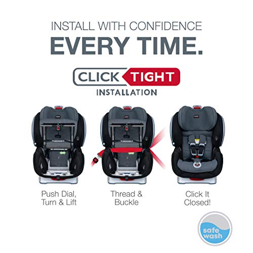 Britax Advocate ClickTight Convertible Car Seat, Otto SafeWash , 23x20x23.5 Inch (Pack of 1)
