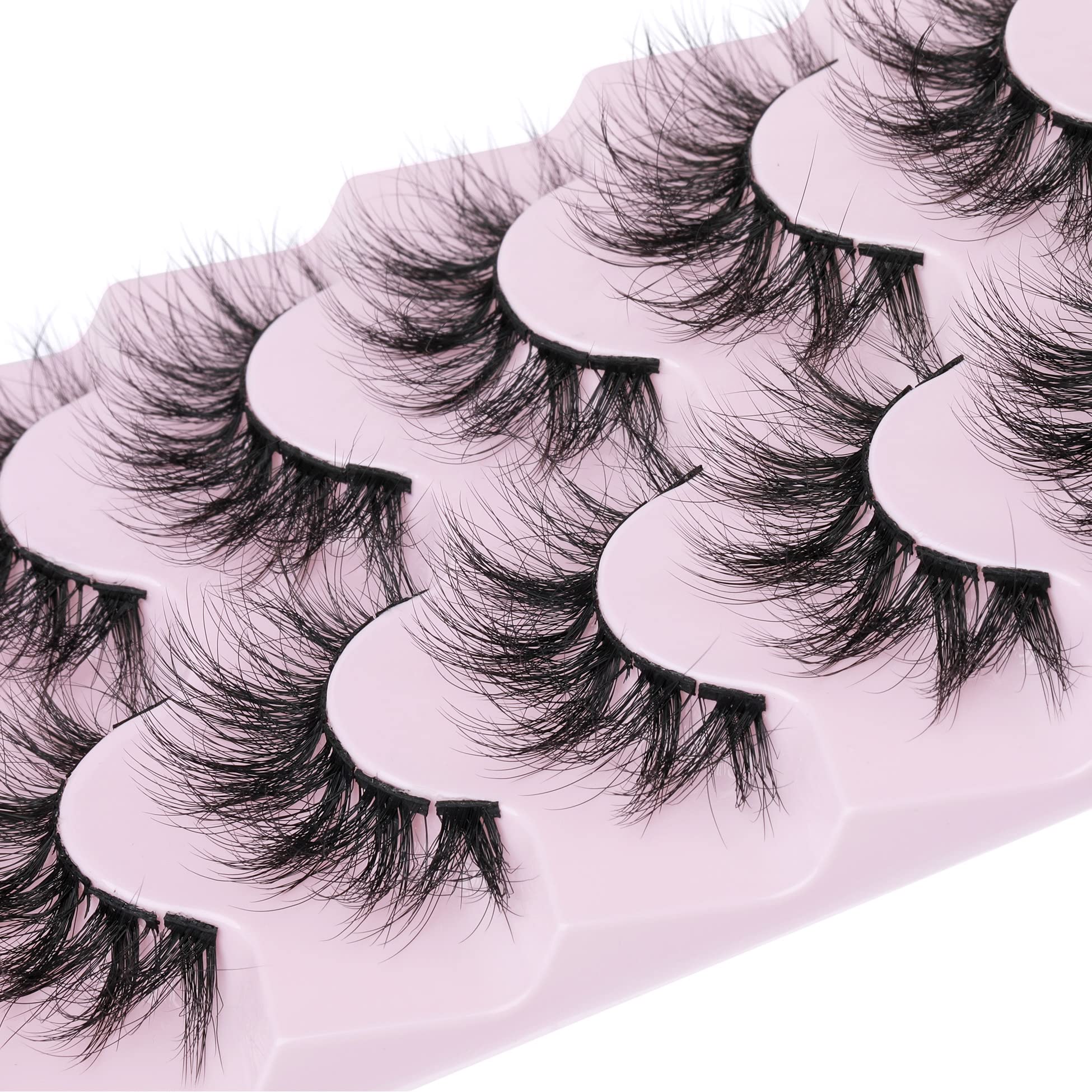 Cluster Lashes Wispy False Eyelashes 18mm Individual Lashes Mink Lashes Fluffy 3D Strip Lashes Pack 60 Pacs by Zegaine 5 Pairs
