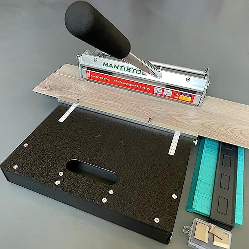 MantisTol 13" Pro Vinyl floor cutter LVT-330BC for LVP, WPC, LVT, SPC, VCT, PVC and Rigid Core Vinyl Plank; Eighth upgrade;Great value & Best buy!