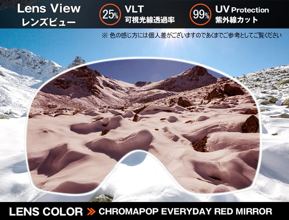 Smith I/O Mag Snow Goggle Replacement Lens (ChromaPop Everyday Red Mirror '21)