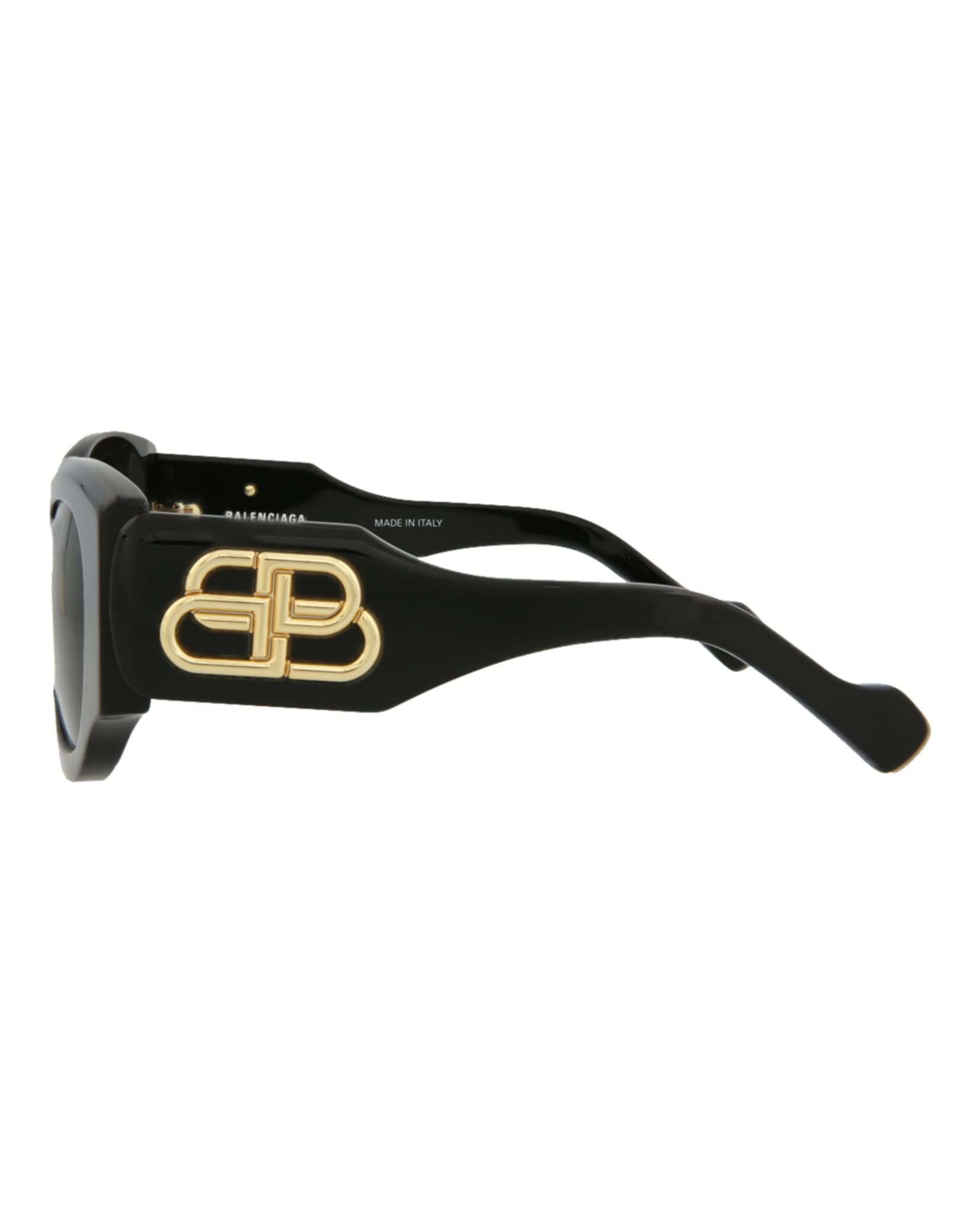 Balenciaga Round/Oval Sunglasses Black Black Grey Luxury Eyewear Made In Italy Acetate Frame Designer Fashion for Everyday Luxury