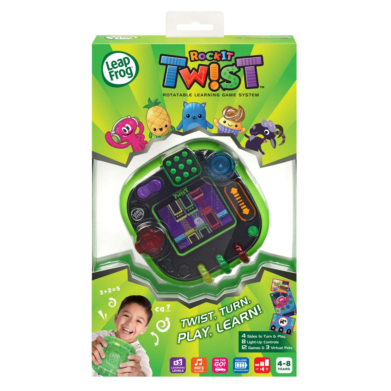 LeapFrog RockIt Twist Handheld Learning Game System, Green