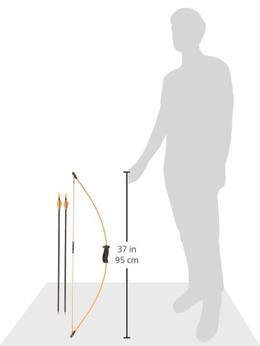 Bear Archery 1st Shot Bow Set for Youth, Ambidextrous, Flo Orange