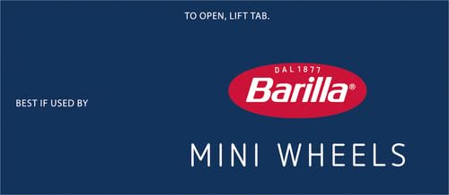 Barilla Mini Wheels Pasta, 16 oz. Box - Non-GMO Pasta Made with Durum Wheat Semolina - Kosher Certified Pasta