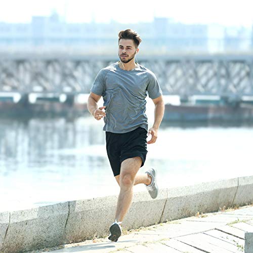 BVNSOZ Men's Workout Shirts Moisture Wicking Athletic Shirts for Men Quick Dry Active Men's Gym T Shirts