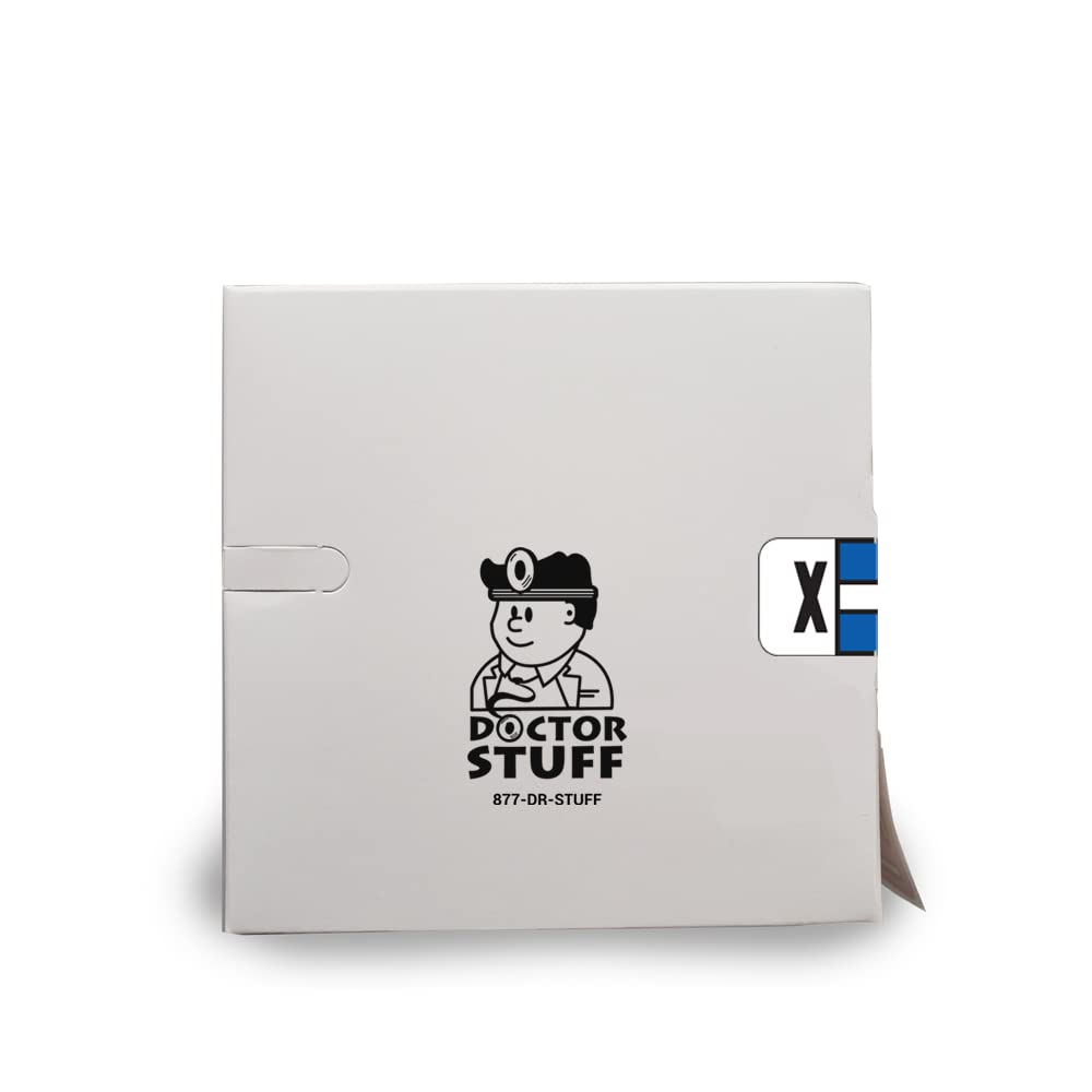 Doctor Stuff - File Folder Labels, Alphabet Letter X, Jeter 2900 - JSAM Series Compatible Alpha Stickers, Dark Blue, 3/4" x 1-1/2", 500/Roll