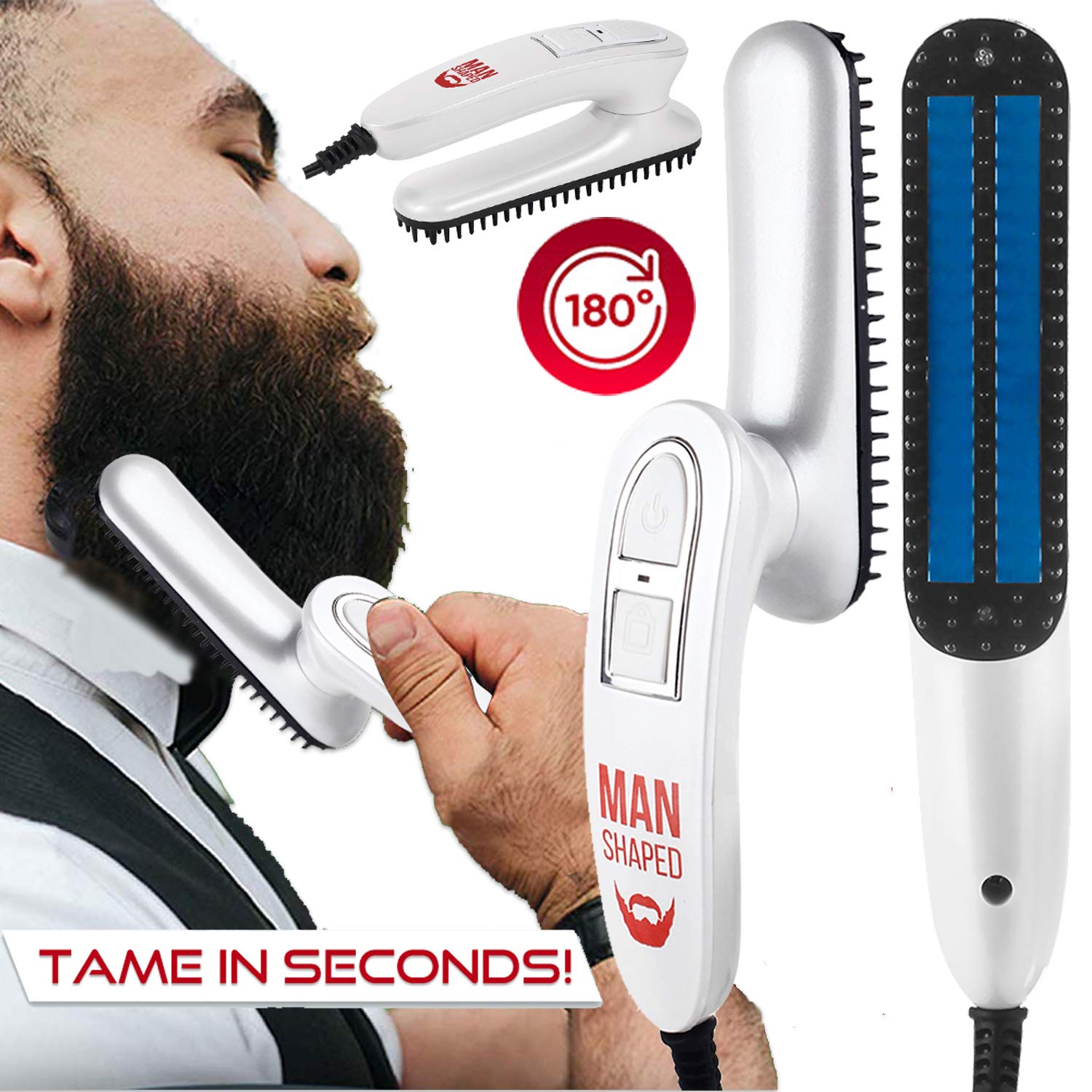 Beard Straightener - Travel Size - Folding Comb