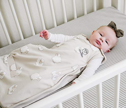 Woolino 4 Season Baby Sleep Sack, Australian Merino Wool Wearable Blanket, 2-24 Months, Sheep