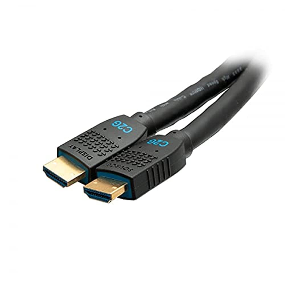 C2G 50ft Ultra Flexible 4K Active HDMI Cable Gripping 4K 60Hz - In-Wall M/M - 50 ft HDMI A/V Cable for Computer, Projector, Monitor, Blu-ray Player, DVD Player, Audio/Video Device - First End: 1 x HDM