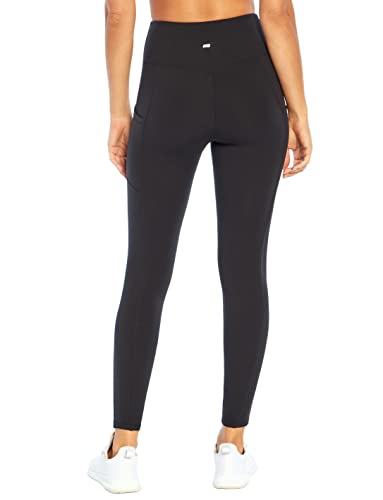Marika Women's Standard Cameron High Rise Tummy Control Legging, Black, Medium