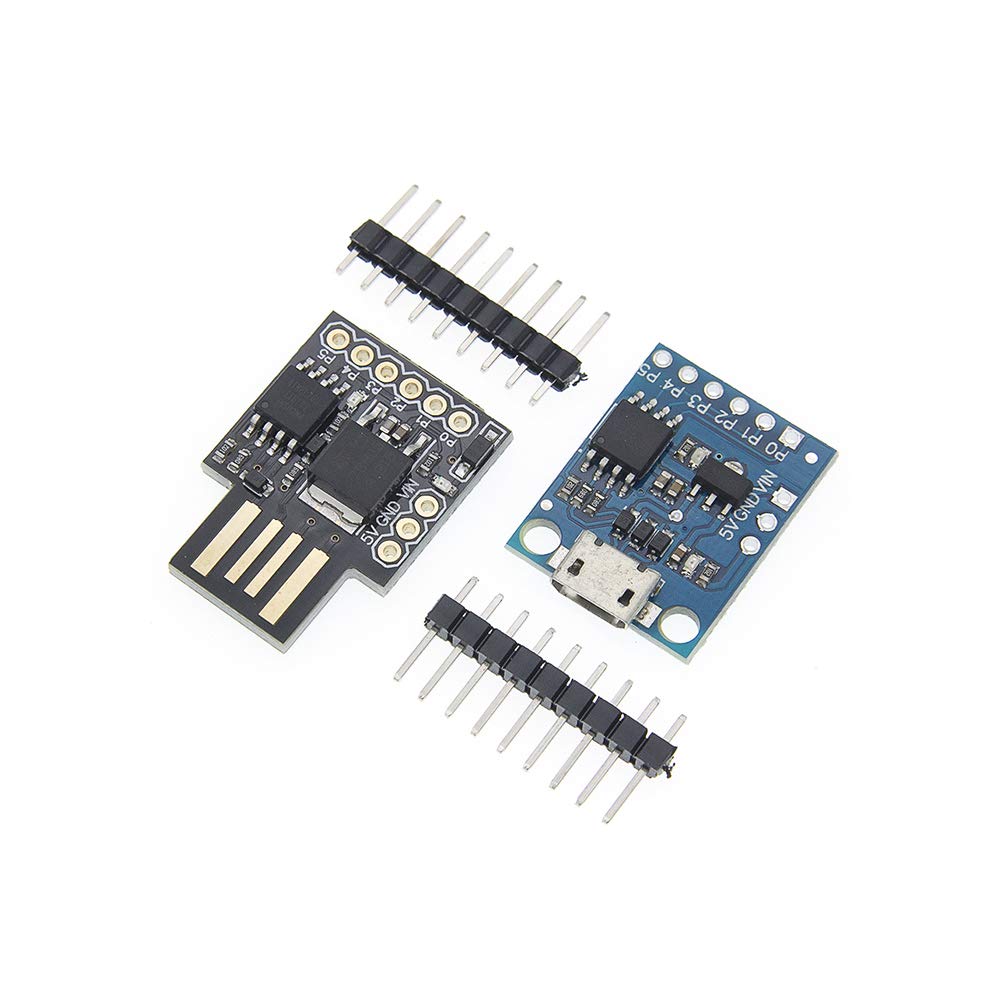 Blue/Black TINY85 Digispark Kickstarter Micro Development Board ATTINY85 Module for IIC I2C USB,Black-USB