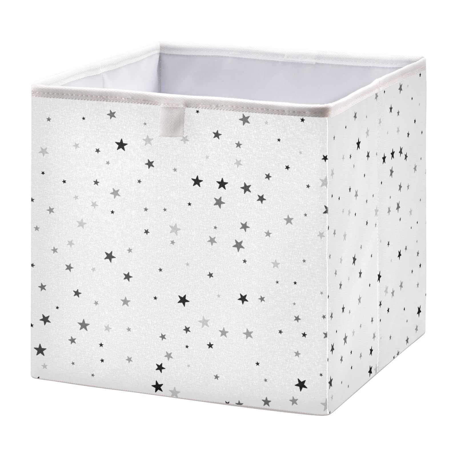 Blueangle Scandinavian Stars Cube Storage Bin, 11 x 11 x 11 in, Large Collapsible Organizer Storage Basket for Home Décor(470)