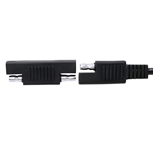 CERRXIAN 60cm 10 AWG SAE to SAE 2 Pin Quick Disconnect with Cap Power Automotive Panel Extension Cable with Screw Holes for Solar Panels Battrey
