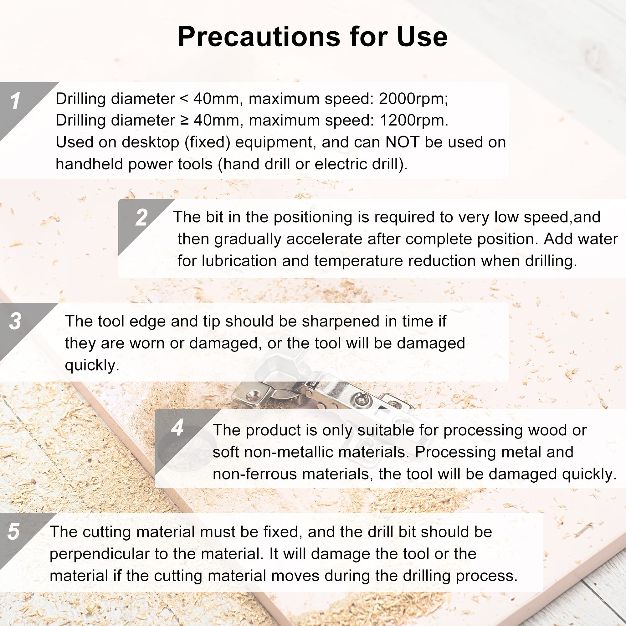 uxcell Forstner Drill Bits 16mm, Tungsten Carbide Wood Hole Saw Auger Opener Woodworking Hinge Hole Drilling Boring Bit Cutter Gray with Case