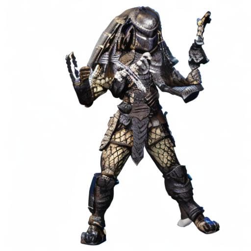Hiya Toys Alien vs. Predator: Scar Predator 1:18 Scale Action Figure, Multicolor