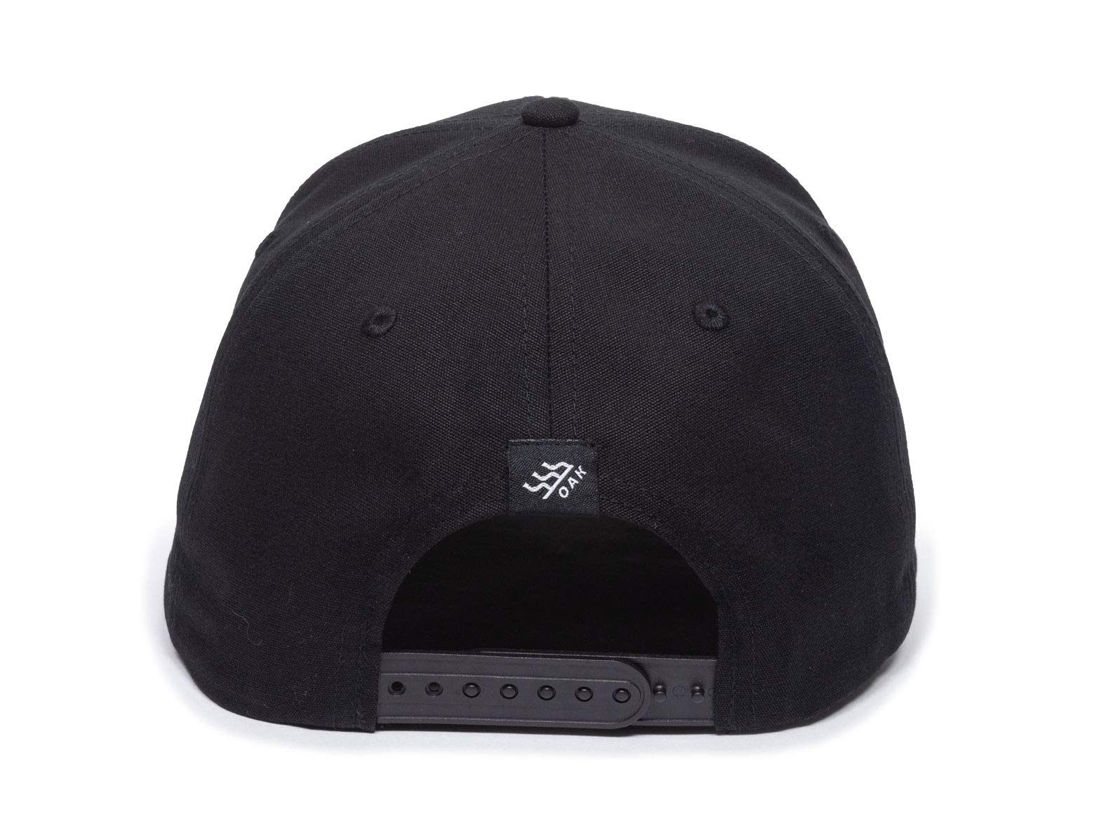 Baxter Sustainable Fabric Vegan Suede Patch Hat - Adjustable Baseball Cap w/Plastic Snapback Closure Black