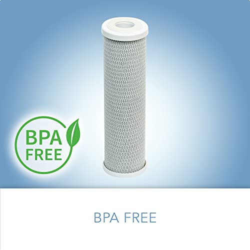 CFS β 2 Pack Whole House Water Filter Cartridges, Carbon Filter For Cleaner Water at Home β Remove Bad Taste & Odor β Whole House Replacement Water Filter Cartridge - 5 Micron - White