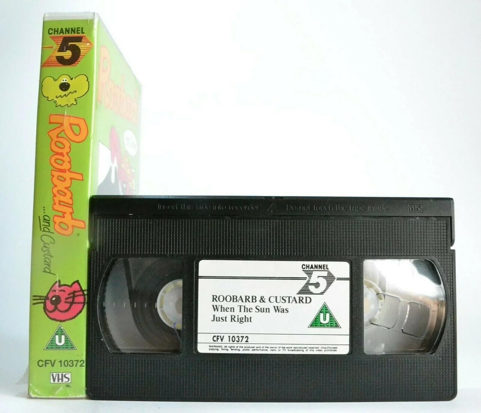 Roobarb And Custard: When The Sun Was Just Right - Animated - Children's - VHS