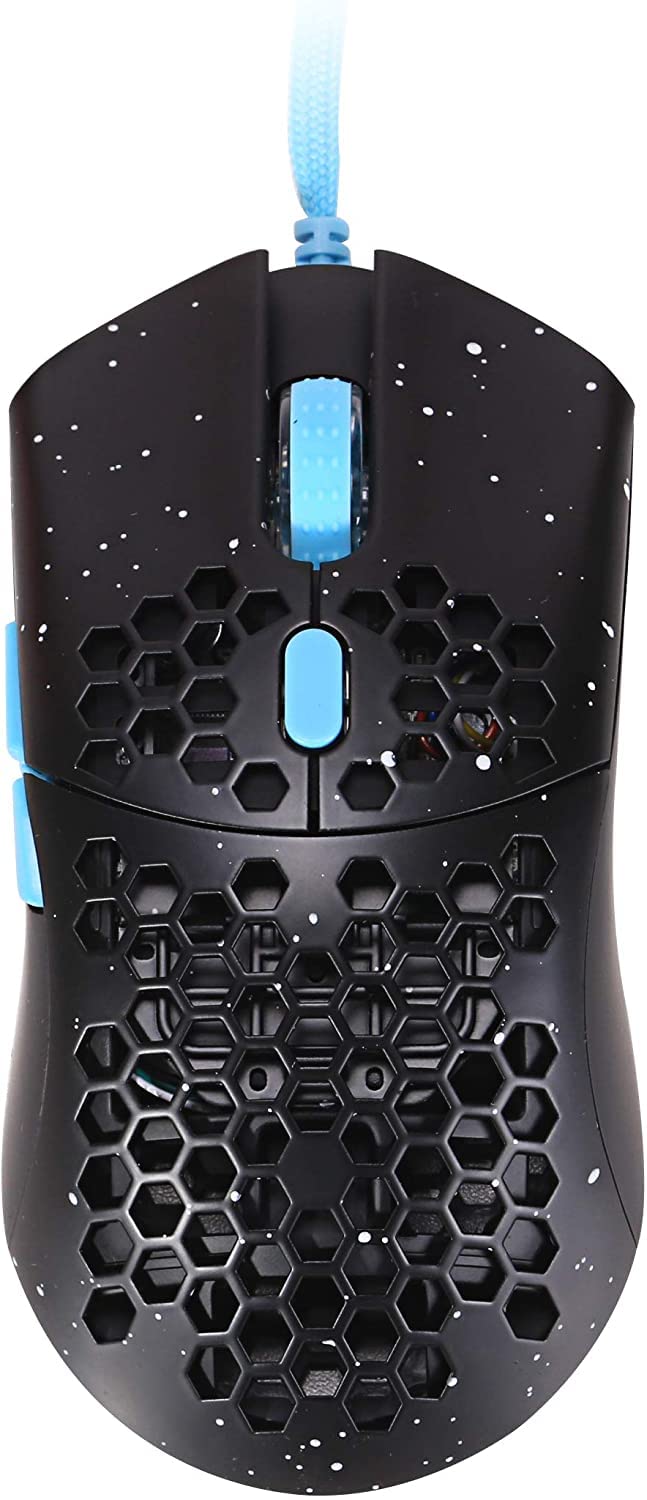 HK Gaming Sirius M Ultra Lightweight Honeycomb Shell Gaming Mouse | 54 Grams | 16000 cpi | USB Wired | 6 programmable Buttons | On-Board Memory | Anti Slip Grips | Sirius-M 16000cpi Phantom