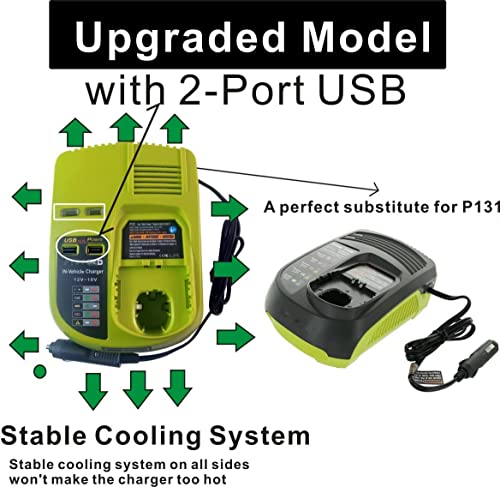 P131 One+ Portable Dual Chemistry Lithium Ion or NiCad Vehicle Charger