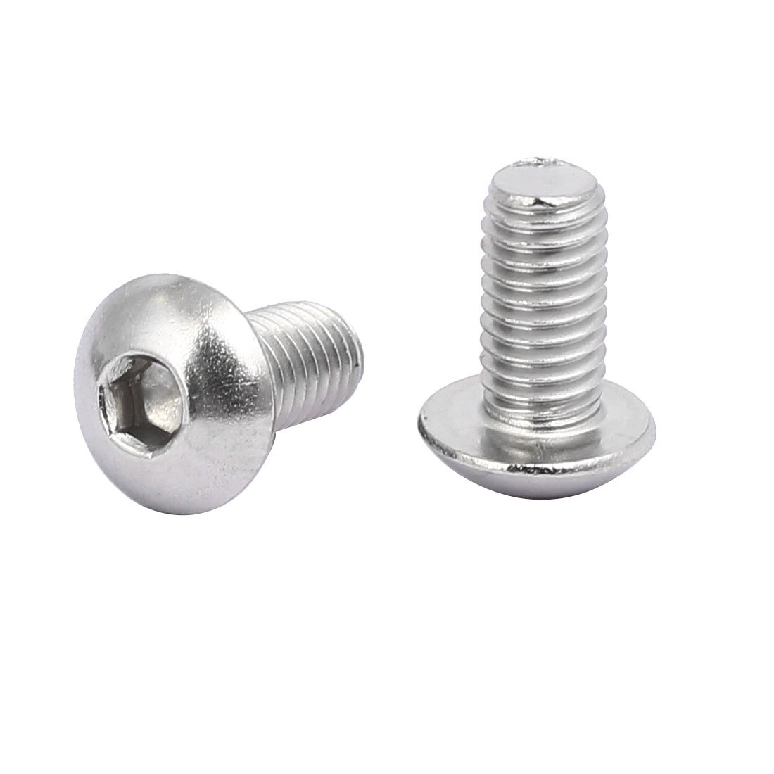 uxcell M5x10mm 304 Stainless Steel Button Head Hex Socket Cap Screws Bolts 80pcs