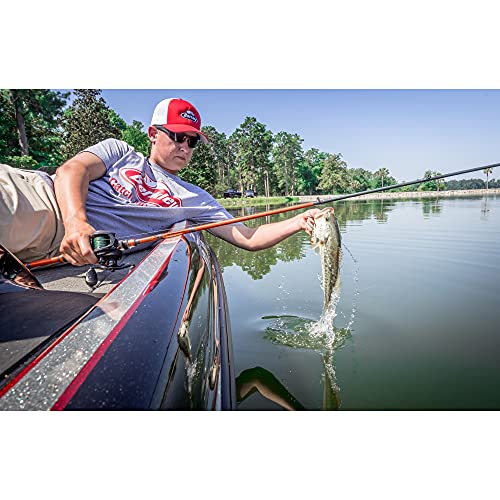 Berkley Glowstik Surf Spinning Reel and Fishing Rod Combo Black/Red/Smoke, 8' - Medium