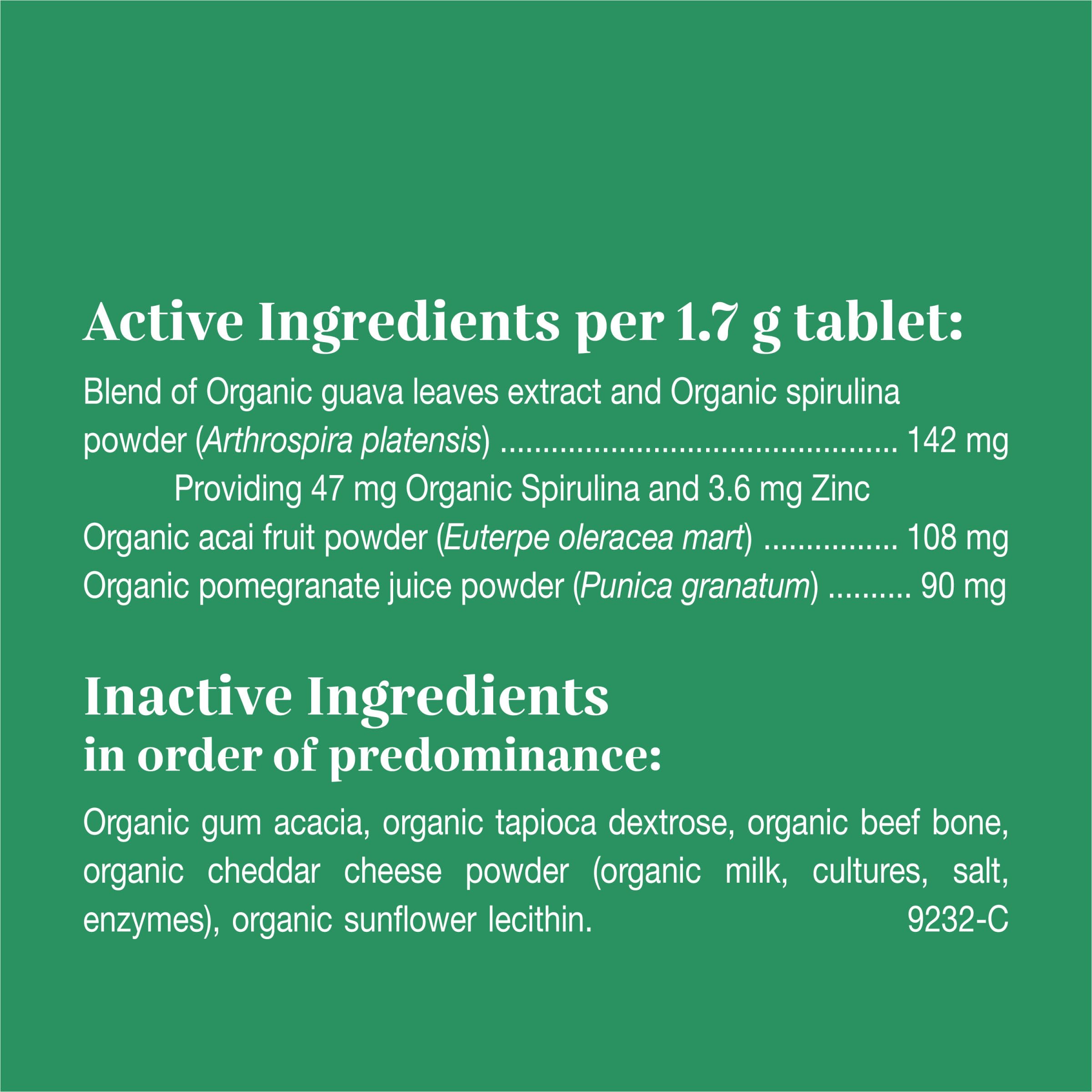 EverRoot Dog Supplements Powered by Purina Immunity Chewable Tablet with Spirulina and Antioxidants - 3.6 oz. Canister