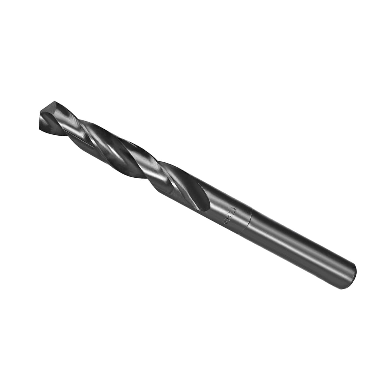 CoCud Reduced Shank Drill Bit, 21.5mm Cutting Edge 1/2" Shank, Nitride Coated High Speed Steel 6542 Twist Drill Bits - (Applications: for Stainless Steel Metal Wood)