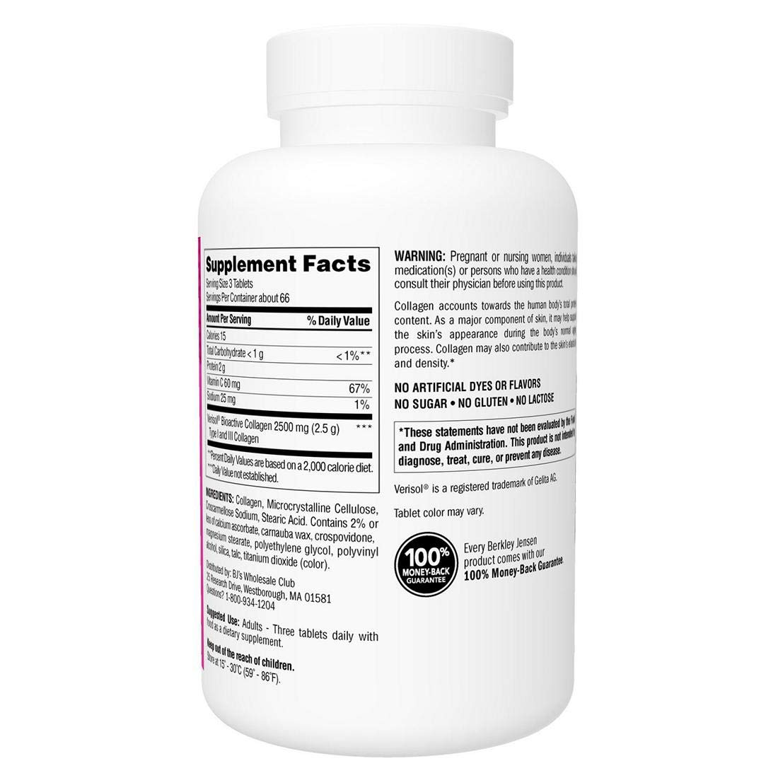 Berkley Jensen Ultra Collagen Tablets, 200 ct.