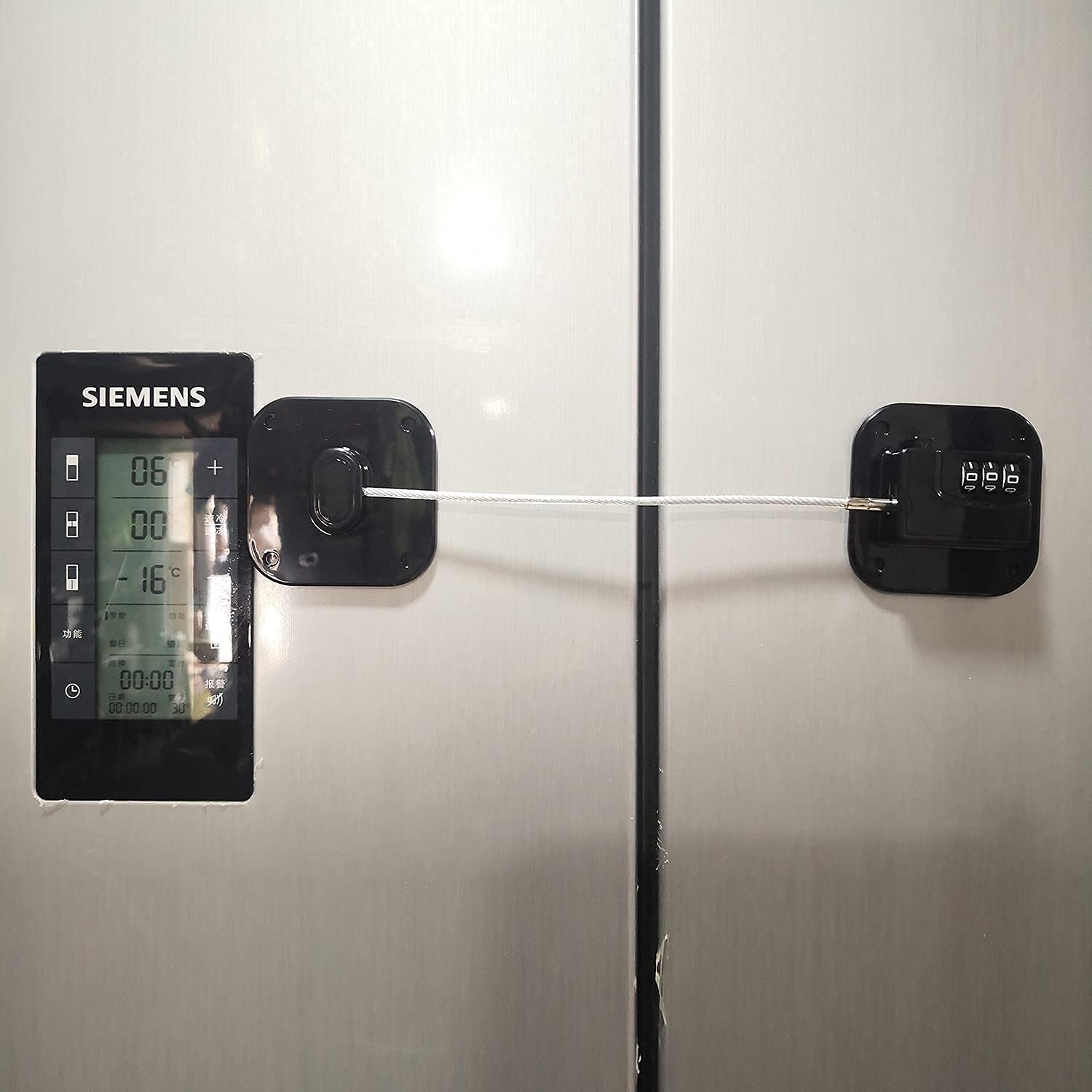 YEYA Upgraded Refrigerator Lock, Cabinet Locks with Combination for Babies, Child Safety Locks for Cabinets 2 Pack