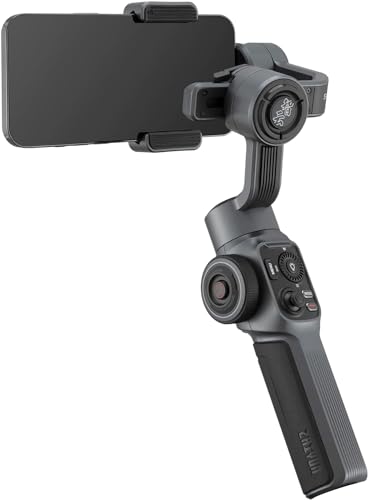 Zhiyun Smooth 5 Smartphone Gimbal Stabilizer for iPhone 14 Pro Max Plus 13 Mini 12 11 XS X XR 8 Professional 3-Axis Phone Gimbal Video Stabilizer with Face Object Tracking Timelapse