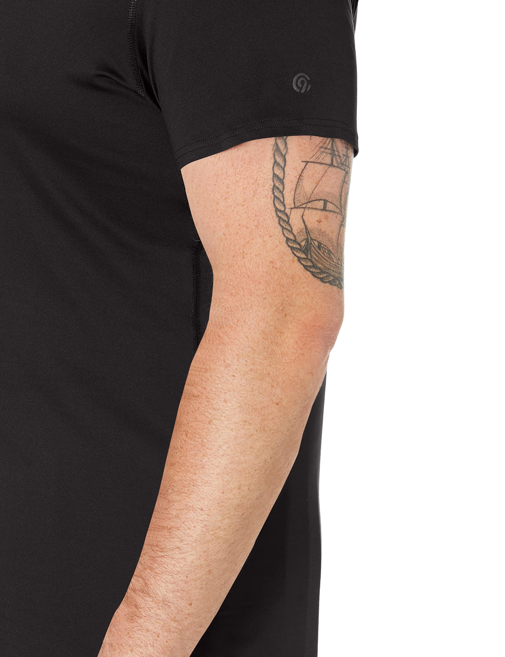 C9 Champion Men's Short Sleeve Tech Tee, Ebony, L
