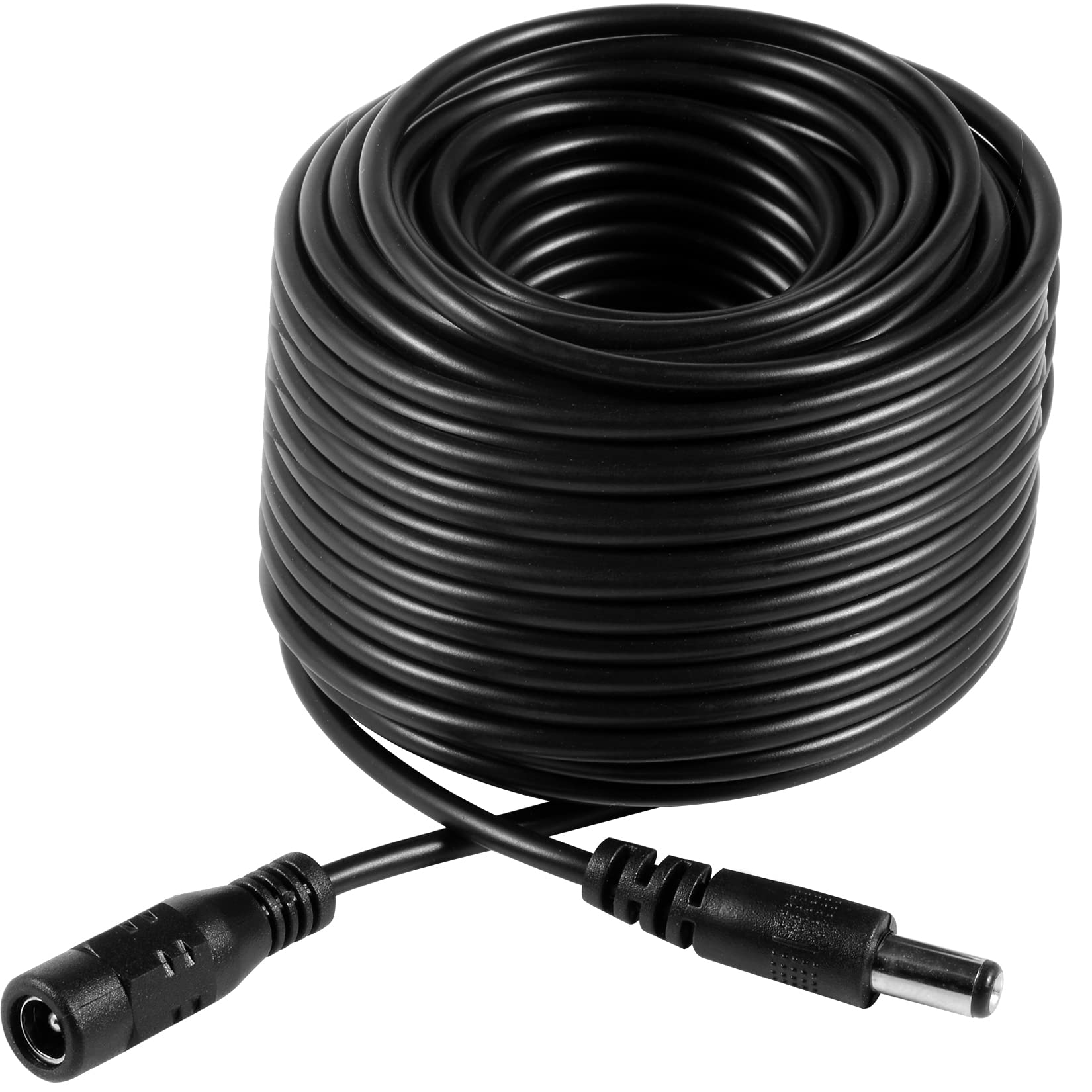 Vanxse Dc 12v CCTV Power Extension Cable 2.1x5.5mm for CCTV Security Camera WiFi IP Surveillance Camera NVR Dvr LED Strip Router Christmas Light (20Meters-65FT)