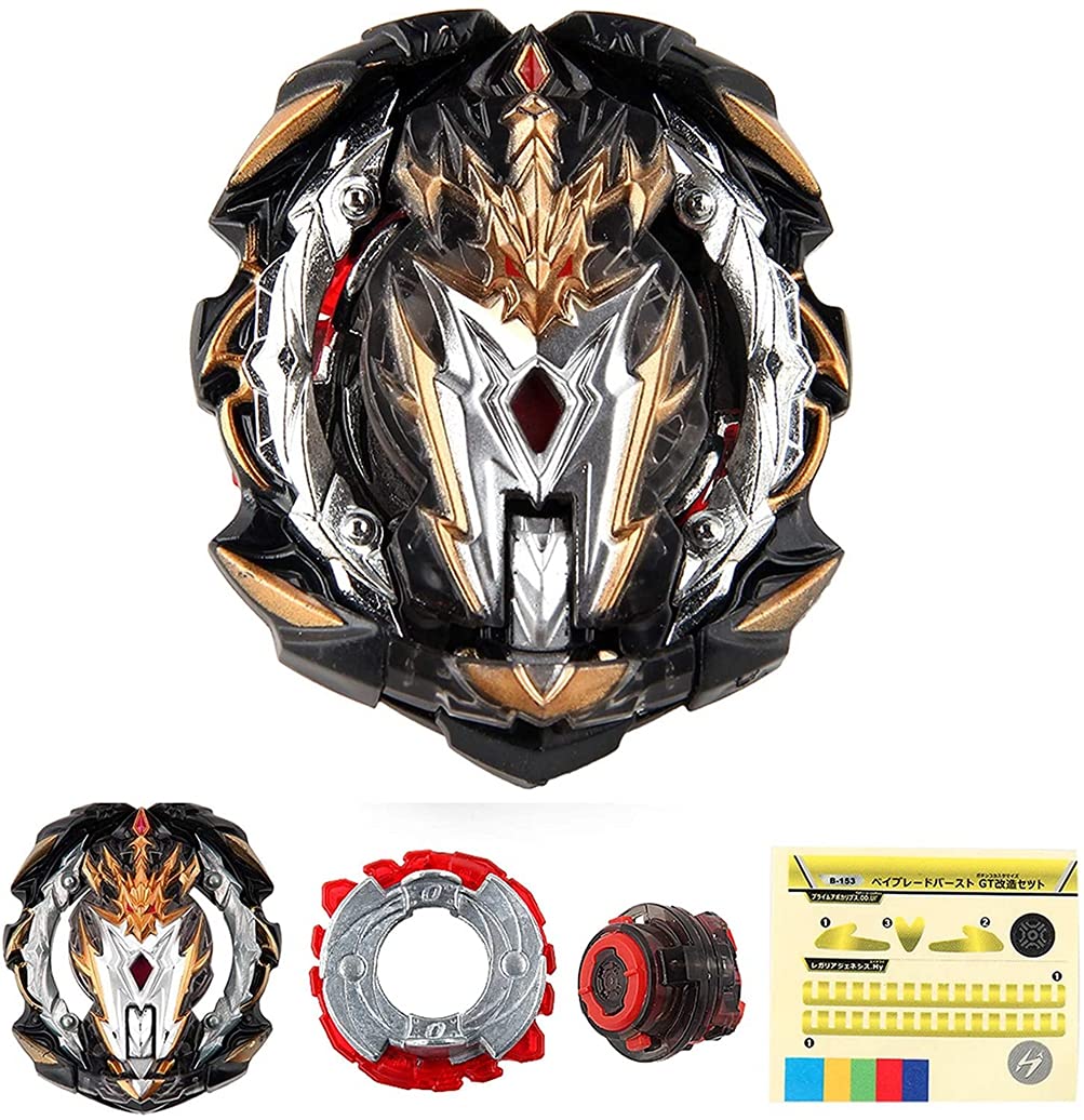 Left Right Sparking Launcher Lr Bey Burst Evolution Turbo GT Blades Battling Tops String Launcher Grip B-153 Prime Apocalypse Dagger Ultimate Reboot Starter Set Gaming Spinning Toy Boys' Gift