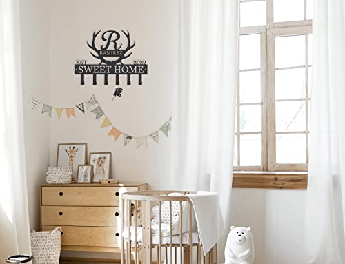 Key Hooks for Wall, Personalized Key Holder for Wall, Key Holder Coat Rack, Rustic Key Holder for Wall, Antler Key Holder Simple and Practical Key Hooks, Key Holder Wall Hanging, Custom Name Key Rack
