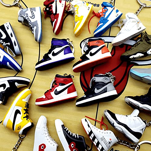 Mini Sneaker Keychain, Unisex Sports Shoe Key Chain, Cool Keychain for Gifts (5)