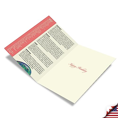 NobleWorks - 1 Jumbo Birthday Card with Zodiac Sign (8.5 x 11 Inch) - Astrology Birth Sign, Large Bday Greeting Card with Envelope - Libra J9448