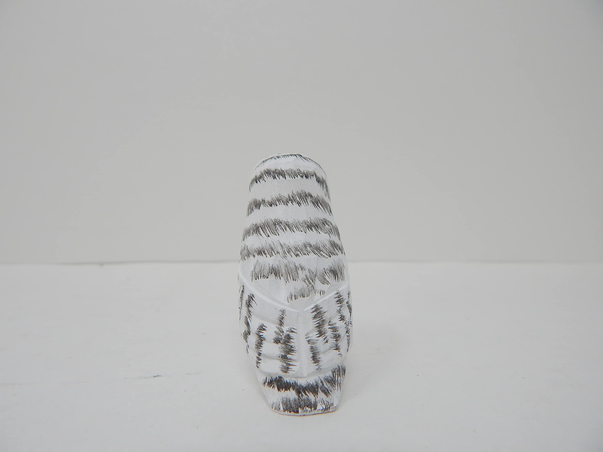 Snow Owl White Birds Cake Topper Bride & Groom Wedding Engagement Anniversary Carved Wood Statue