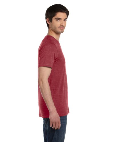 Bella + Canvas Unisex Jersey Short-Sleeve V-Neck T-Shirt XL MAROON MARBLE