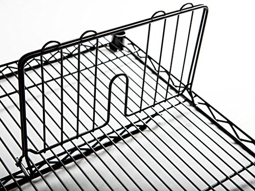 Omega 18" Wide Black Wire Shelf Divider