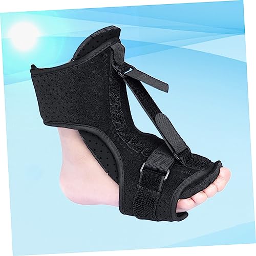 Healifty 1 Set Night Splint Night Sleeping Foot Splint Elastic Dorsal Night Splint Plantar Fasciitis Night Splint Black Fixed Ankle Brace Ankle Sprain Support Foot Fracture Brace Foot Drop
